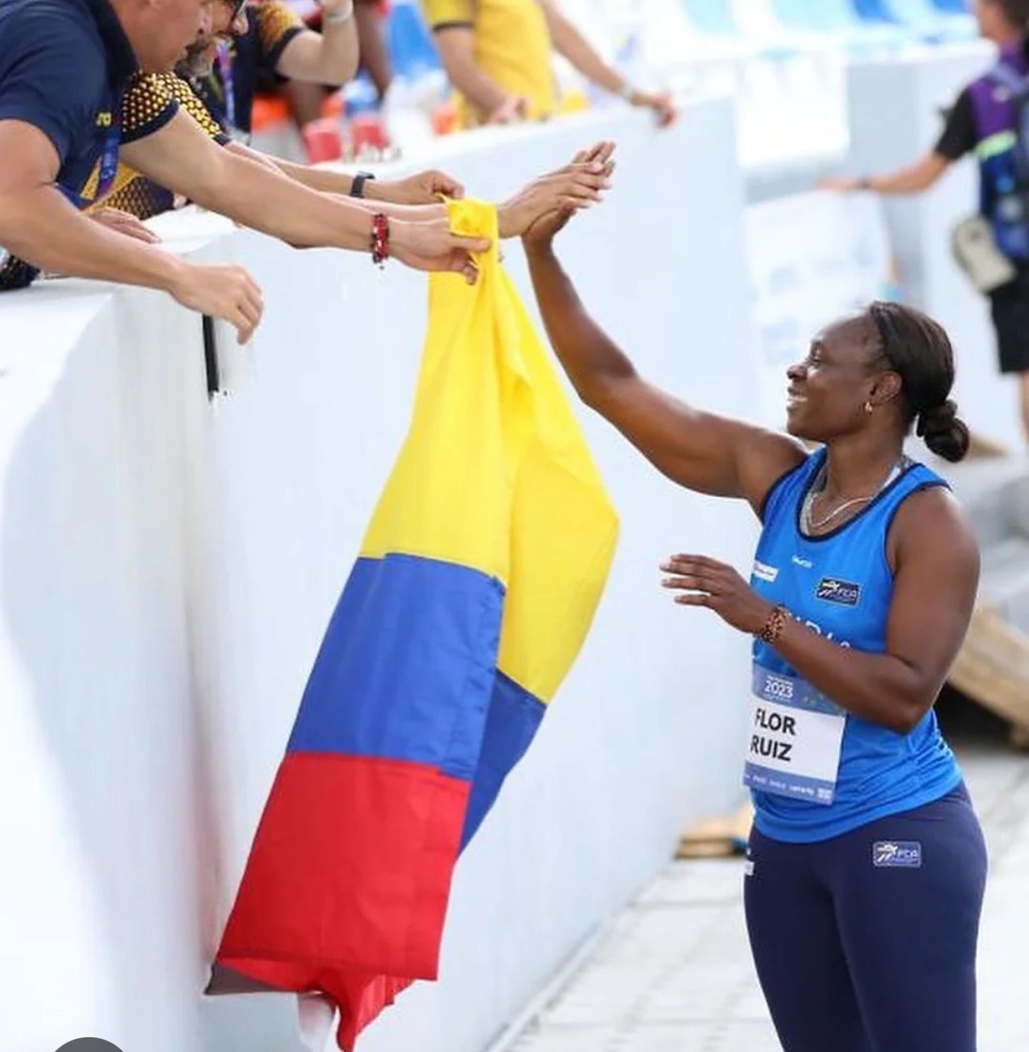 Flor Denis Ruiz y Kevin Quintero abanderados de Colombia